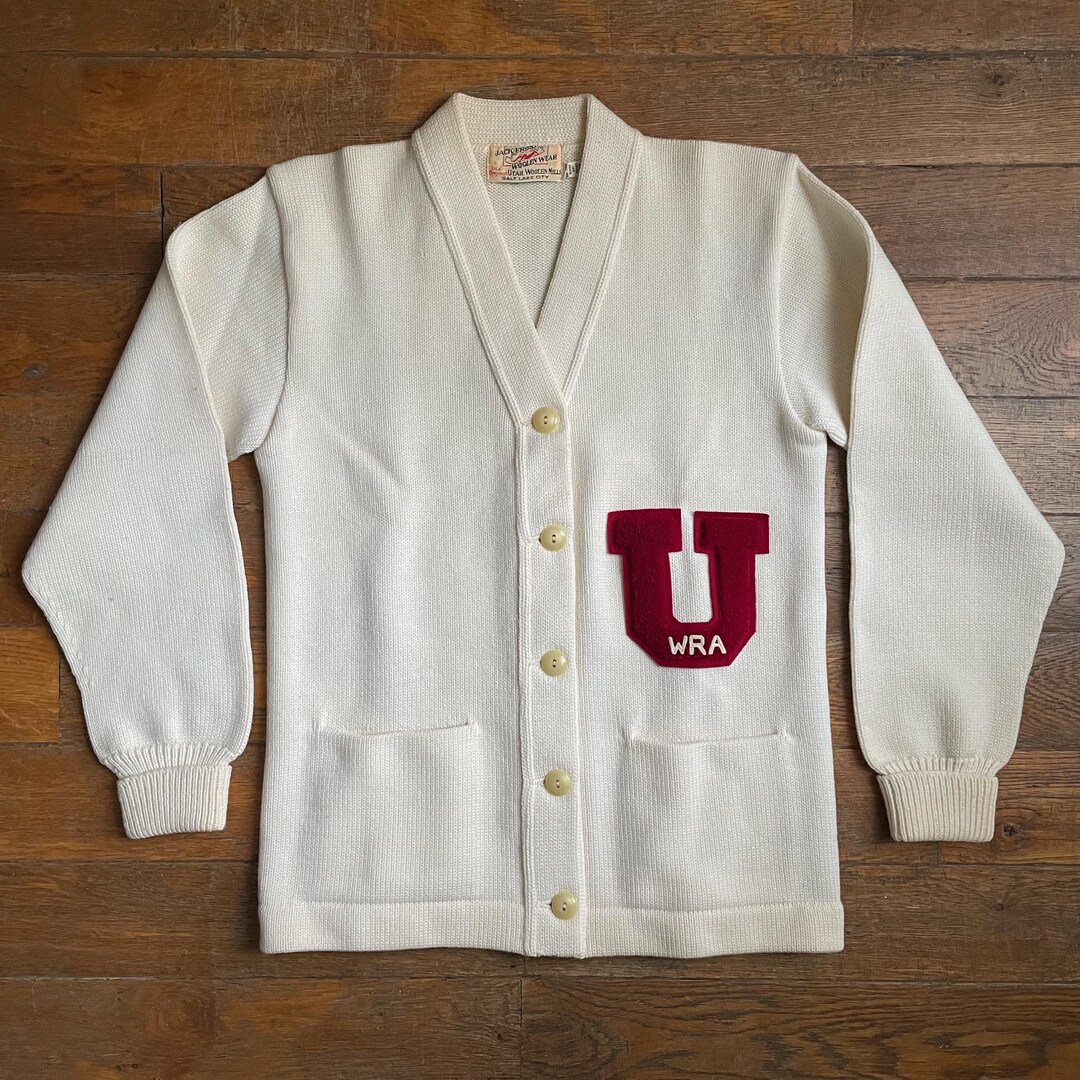 Circa 1960s American Pure Wool Varsity Letterman Sweater / Classic ...