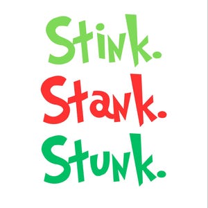 Stink Stank Stunk Christmas PNG, SVG - Etsy
