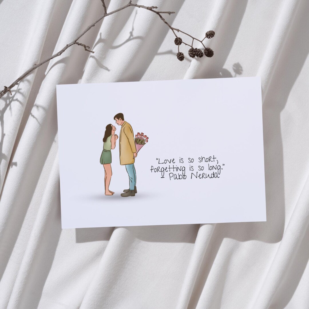 Love Cartoon Card, Printable Love Card, Valentine Day, Anniversary Card ...