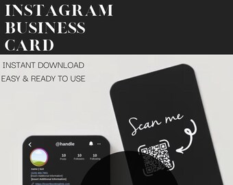 Instagram Business Cards - Etsy
