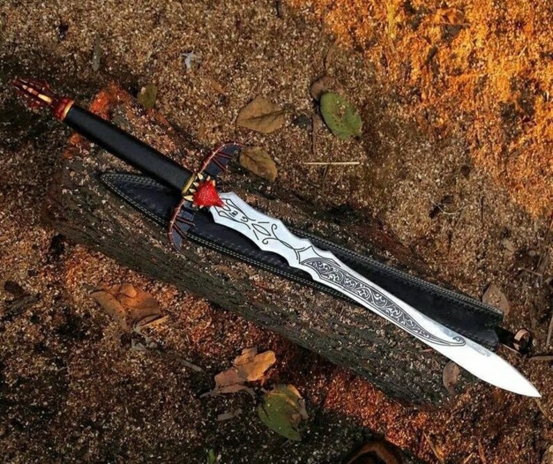 Hand Forged D2 Steel SWORD Beautiful Gift for Him GROOMSMEN Gift ...