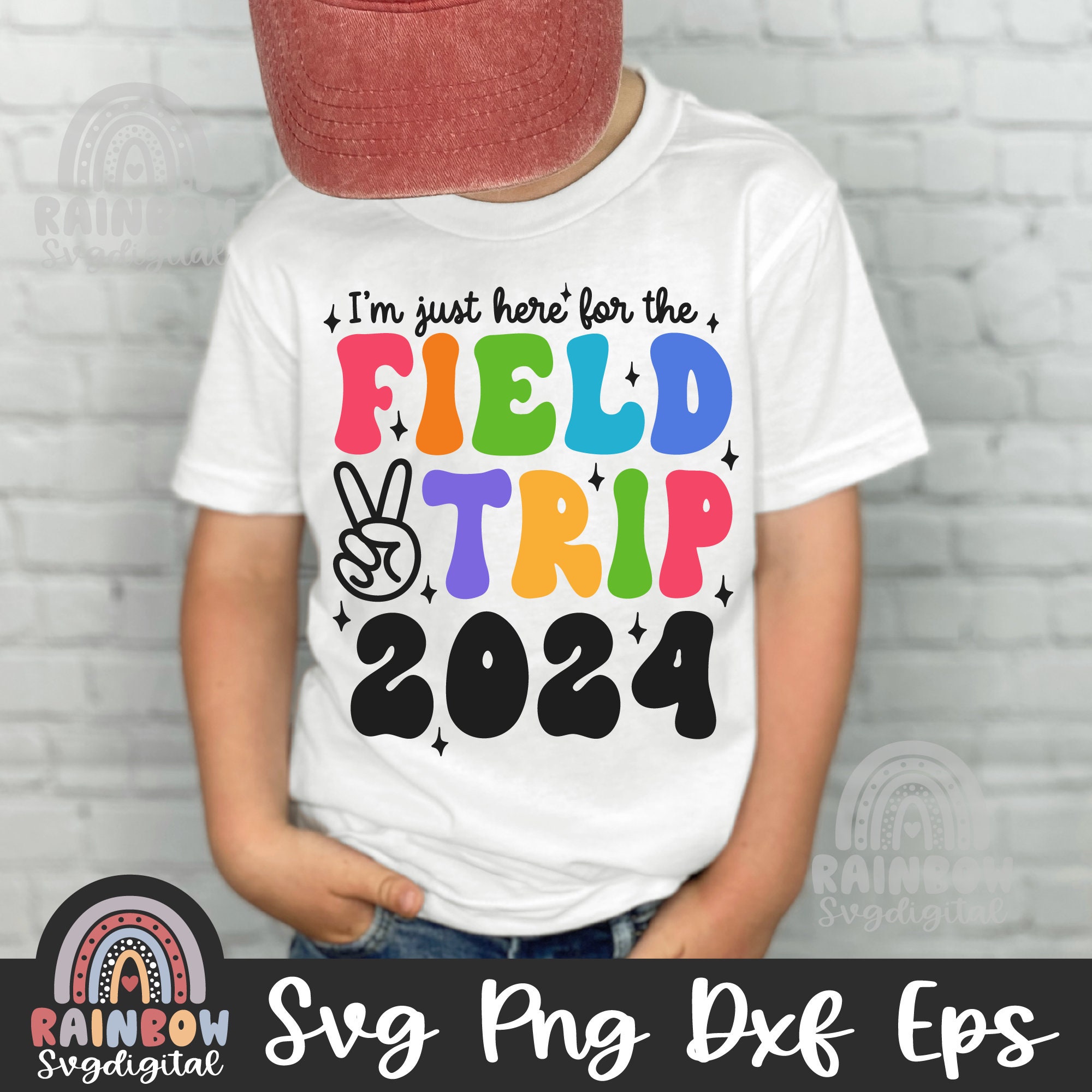 I'm Just Here for the Field Trip 2024 SVG, Field Trip Png, Retro Field ...
