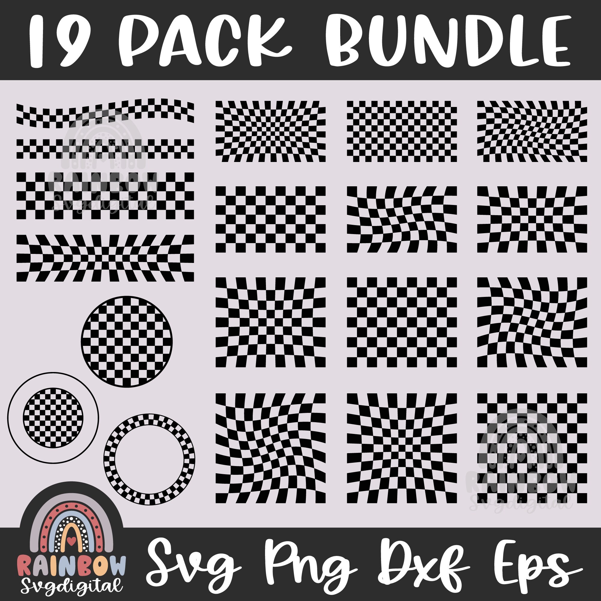 Bundle PNG, Checkered Bundle SVG, Checkered Pattern Svg, Seamless ...