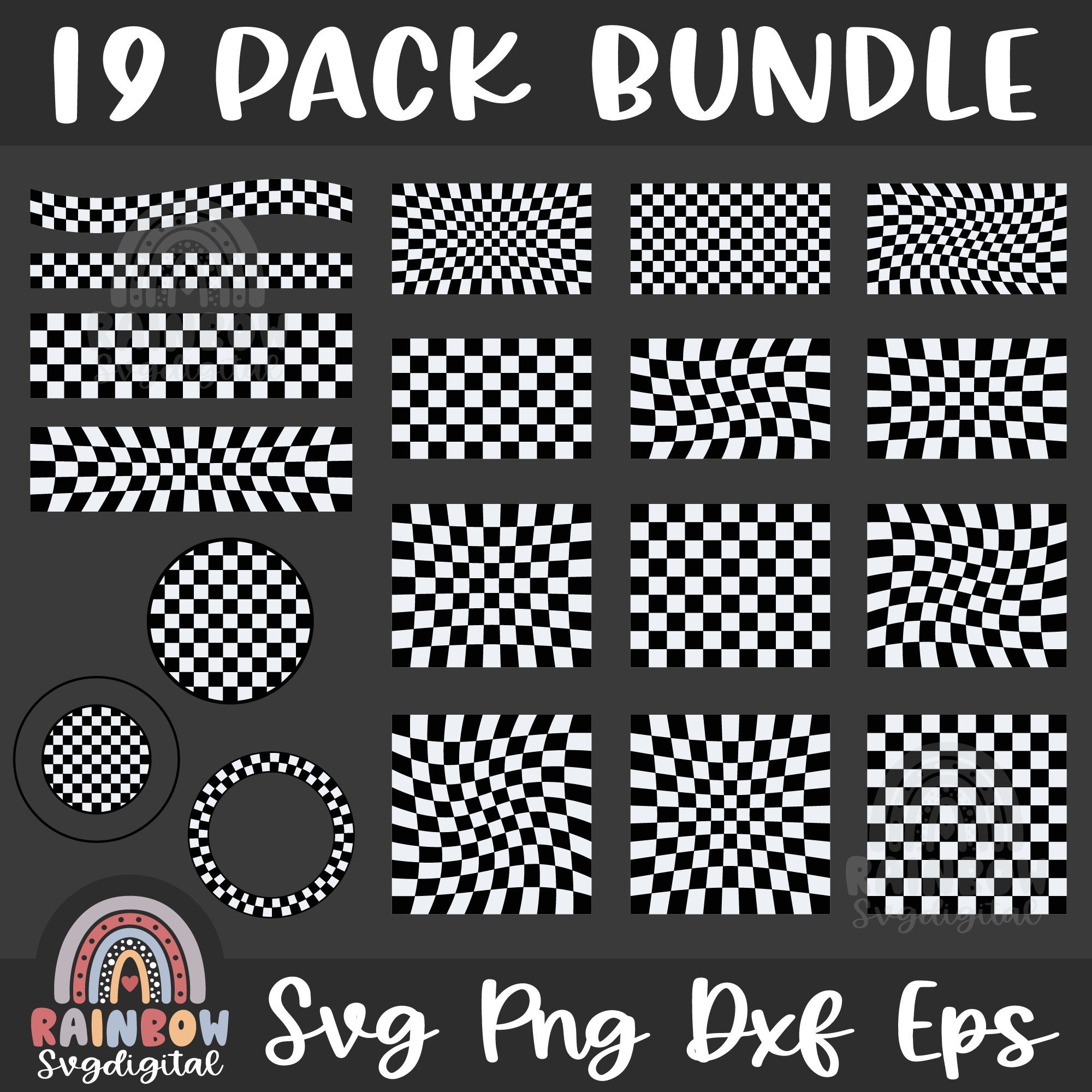 Bundle PNG, Checkered Bundle SVG, Checkered Pattern Svg, Seamless ...