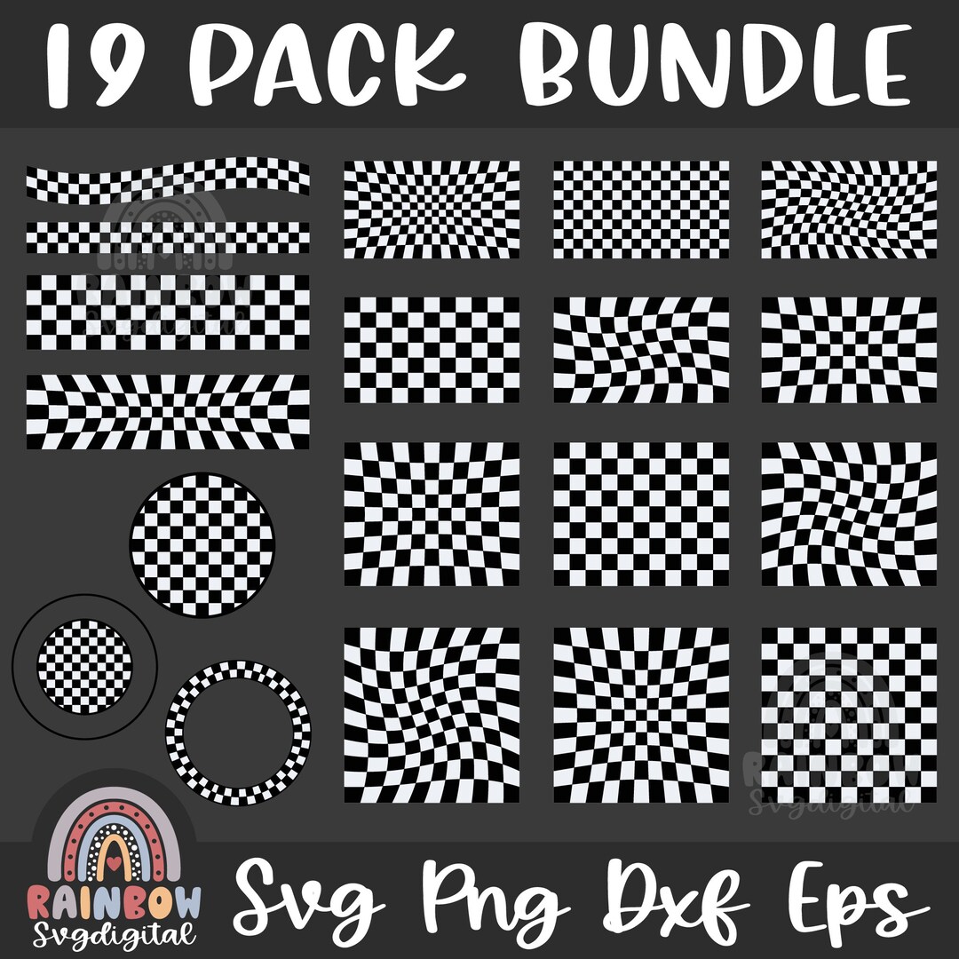 Checkered Bundle SVG, Instant Download, Checkered Pattern Svg, Bundle ...