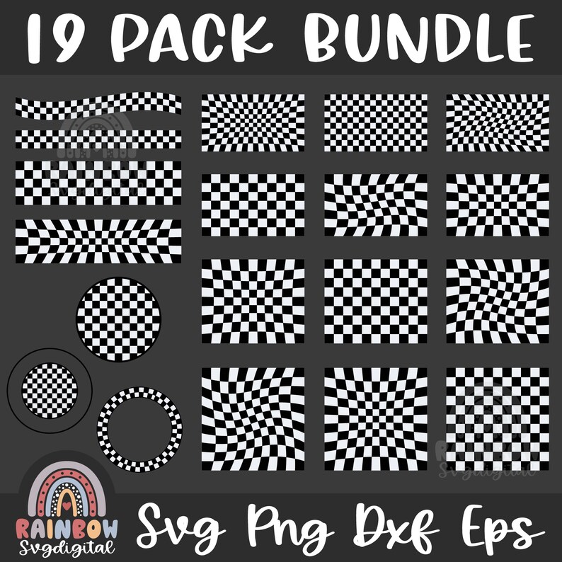 Checkered Bundle SVG, Instant Download, Checkered Pattern Svg, Bundle ...