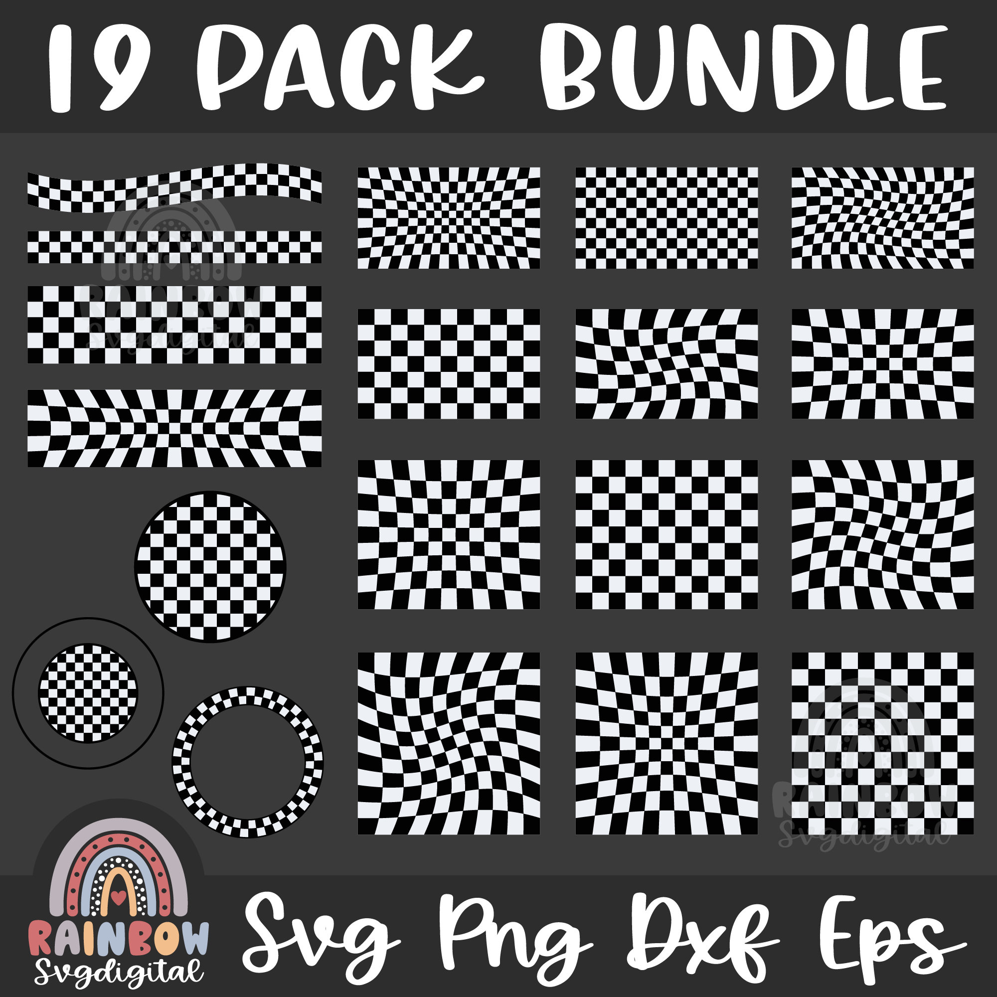 Bundle PNG, Checkered Bundle SVG, Checkered Pattern Svg, Seamless ...