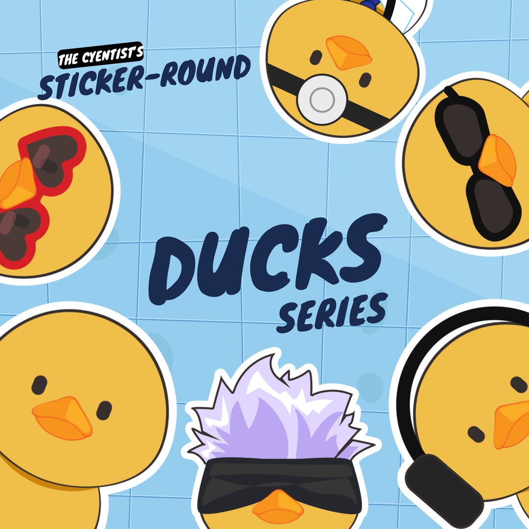 Ducky Ultimate Stickers Collection | 37 Stickers | SVG | PNG | for ...