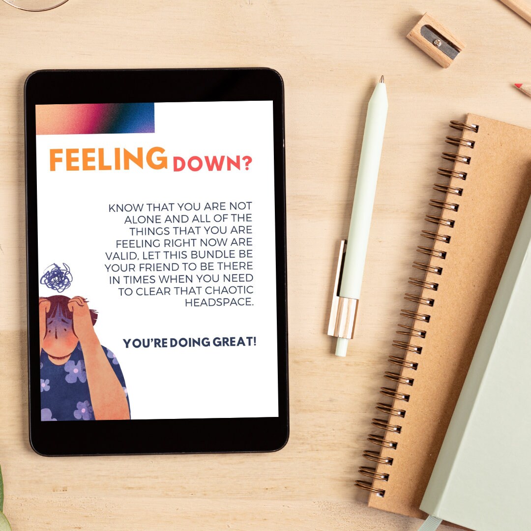 Ultimate Self-love Mental Wellbeing Canva Templates Bundle Daily ...