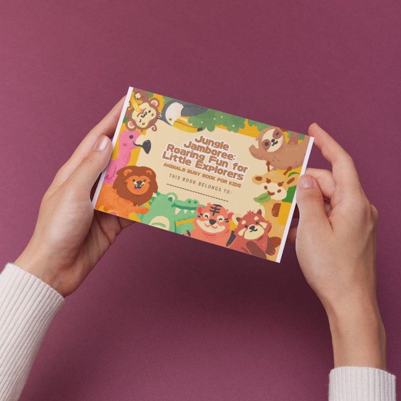 Junglee Jamboree Kids Busy Book Canva Template PLR & MRR Licensing ...