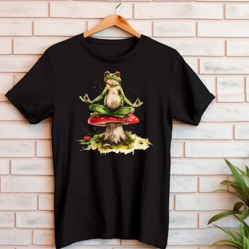 Frog Tshirt Funny Frog Shirt Yoga Frog Shirt Funny Frog T-shirt Nature ...
