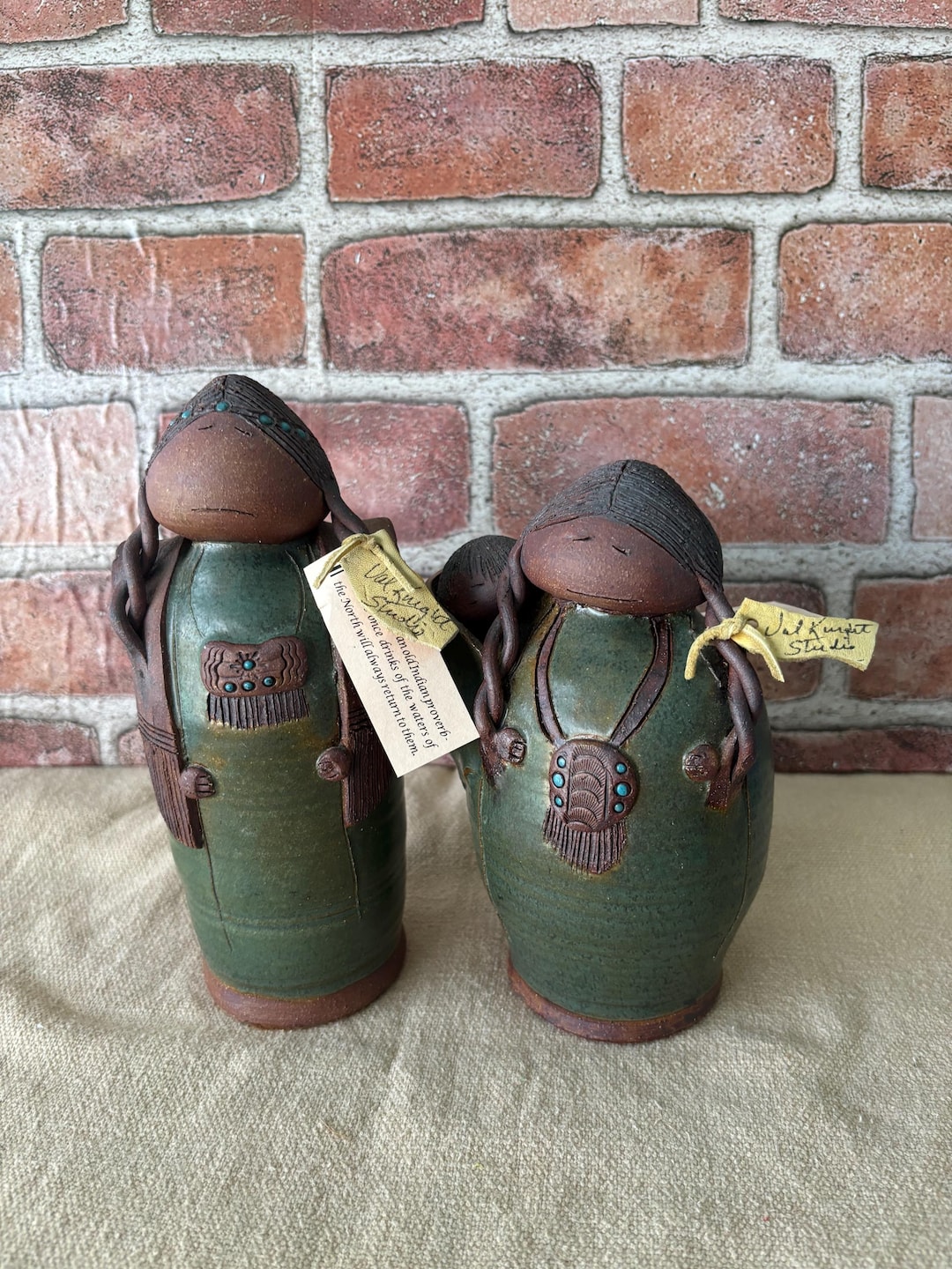 Native American Pottery Signed by Val Knight Studio. Vintage Great ...