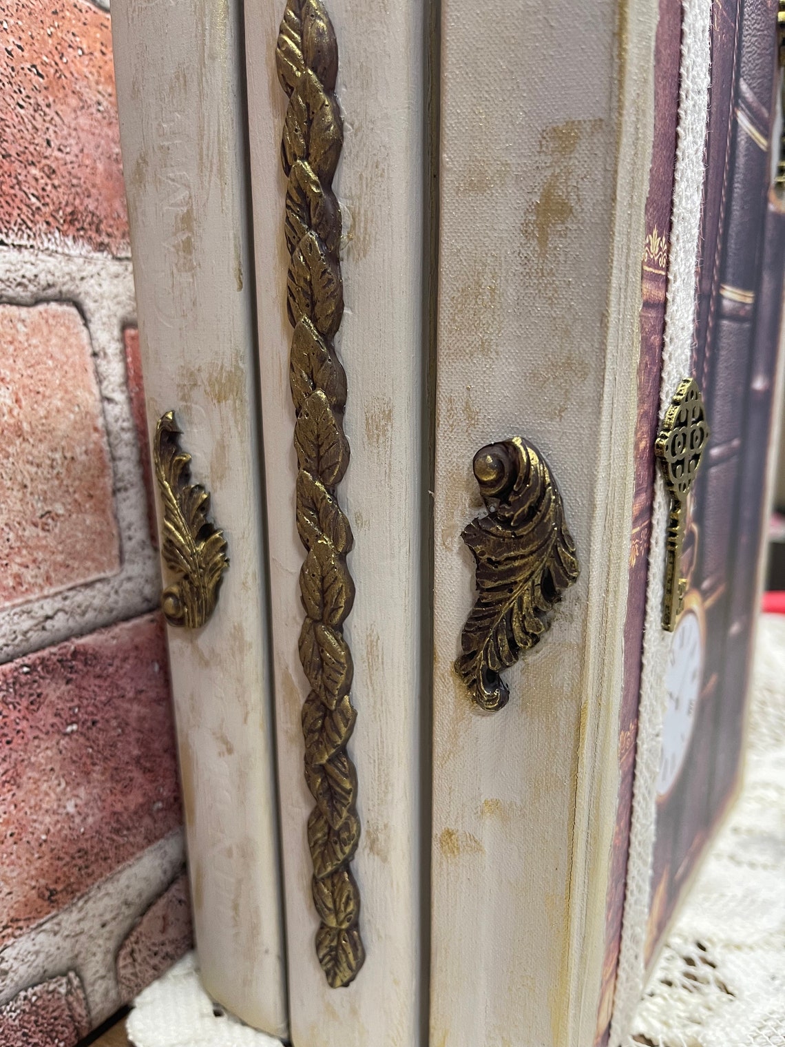 Upcycled Old Books With Scrapbook Paper and Decor - Etsy