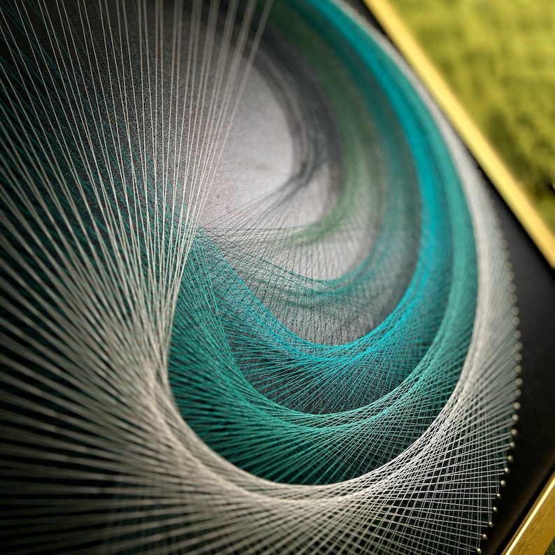 String Art Kit DIY String Art Craft Kit Mandala String Art Thread Art Meditation Handmade Wall ...