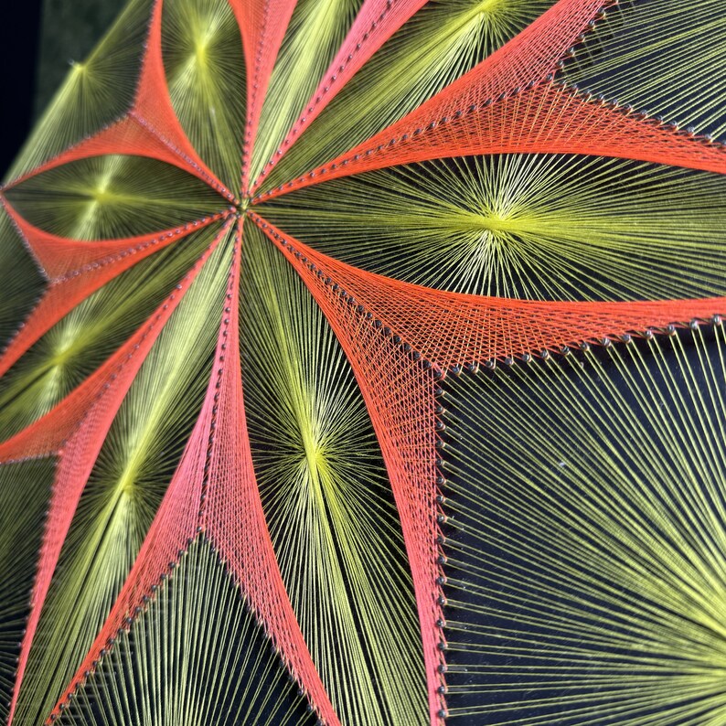 String Art Kit DIY String Art Craft Kit Mandala String Art Thread Art Meditation Handmade Wall ...