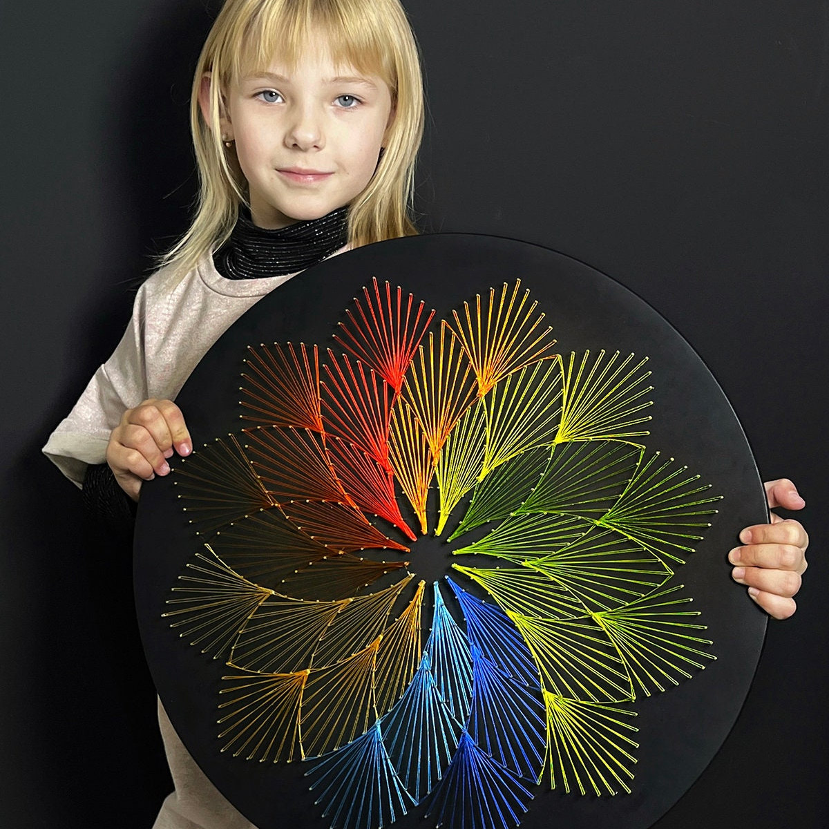 String Art Kit DIY String Art Craft Kit Mandala String Art Thread Art ...