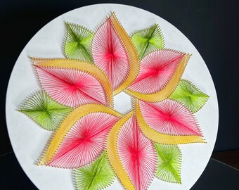 String Art Kit DIY String Art Craft Kit Mandala String Art Thread Art Meditation Handmade Wall ...