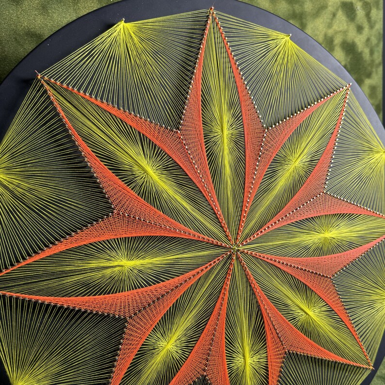 String Art Kit DIY String Art Craft Kit Mandala String Art Thread Art Meditation Handmade Wall ...