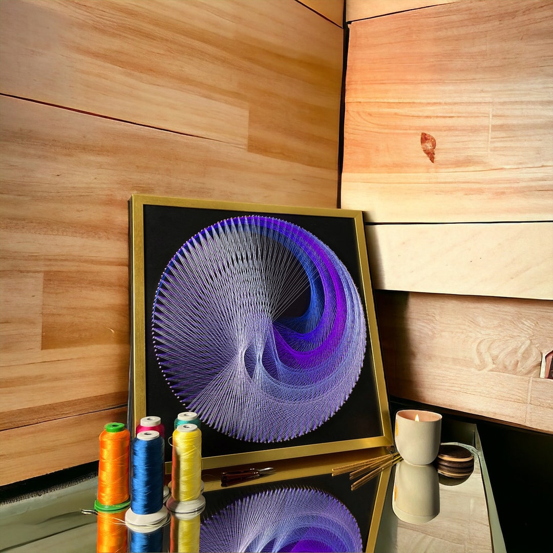 String Art Kit DIY String Art Handmade Abstract Thread Painting Modern ...