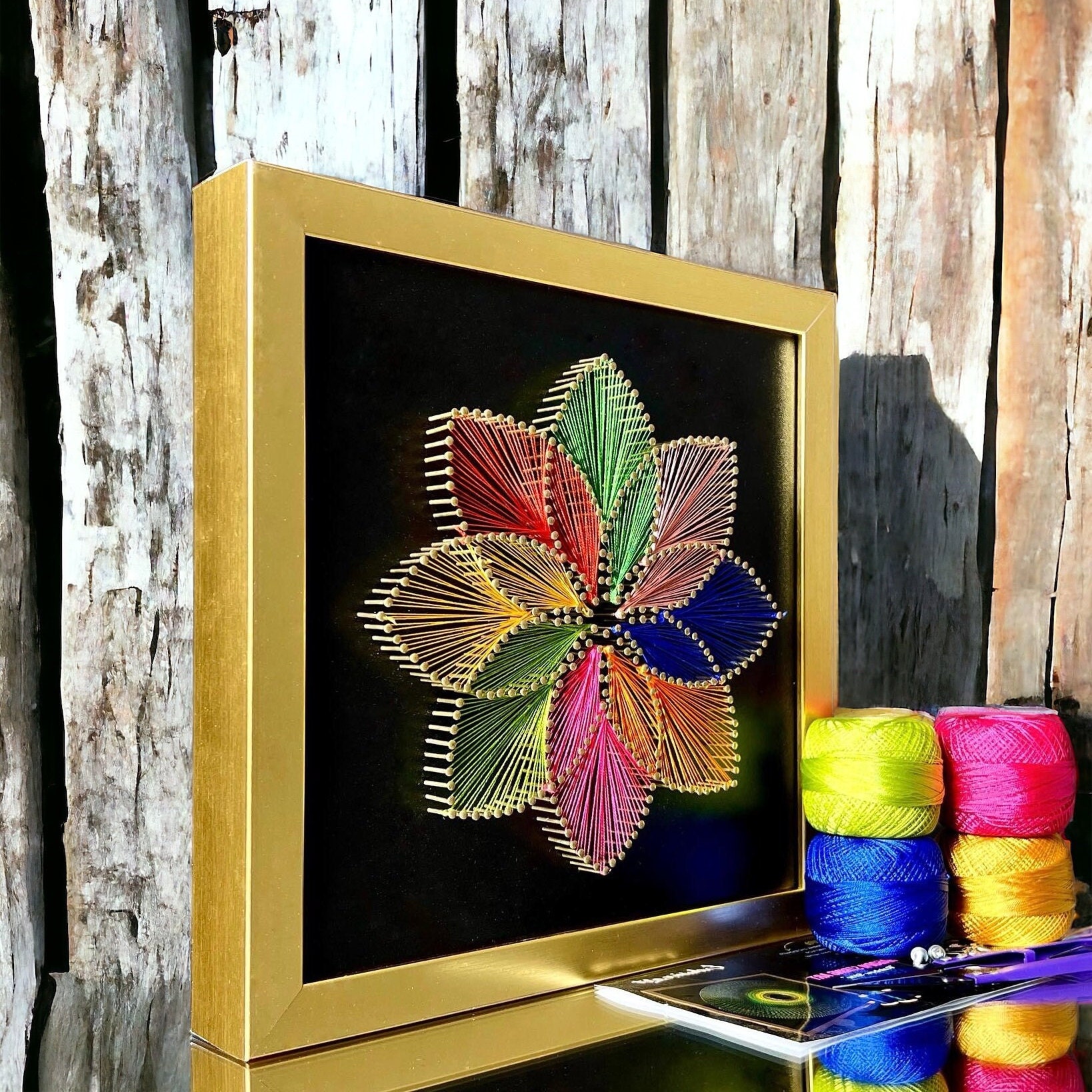 String Art Kit DIY String Art Craft Kit Mandala String Art Thread Art ...