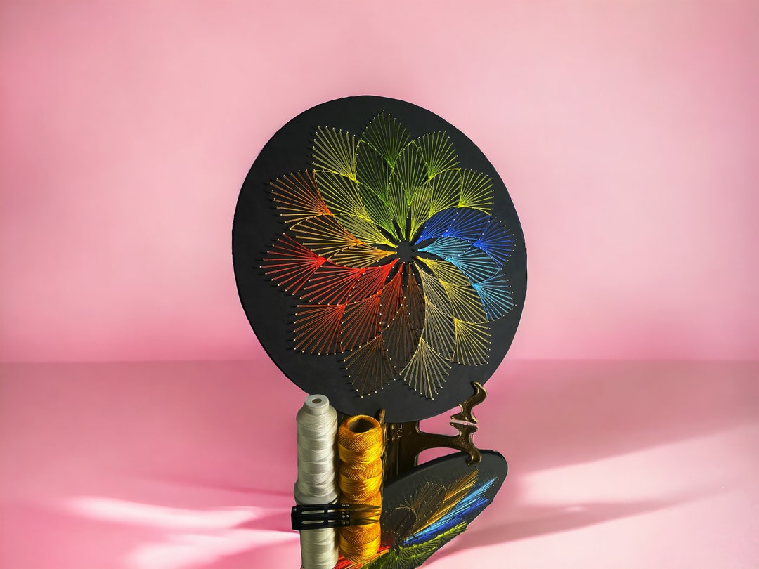 String Art Kit DIY String Art Craft Kit Mandala String Art Thread Art ...