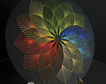 String Art Kit DIY String Art Craft Kit Mandala String Art Thread Art Meditation Handmade Wall ...