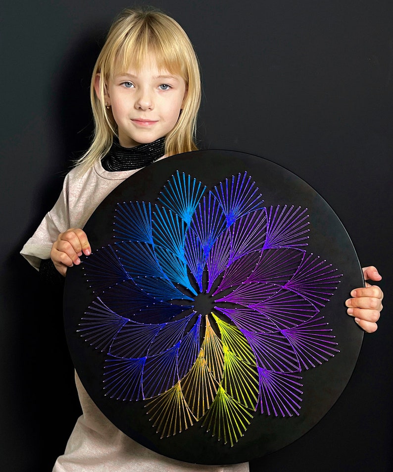 String Art Kit DIY String Art Craft Kit Mandala String Art Thread Art ...