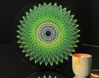 String Art Kit DIY String Art Craft Kit Mandala String Art Thread Art Meditation Handmade Wall ...