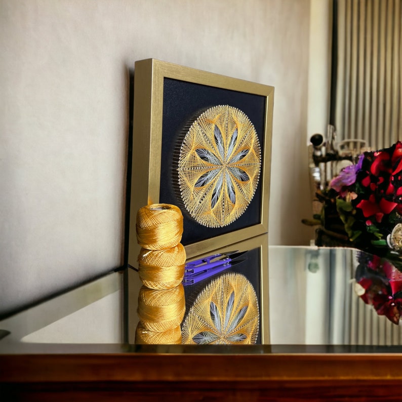 String Art Kit DIY String Art Craft Kit Mandala String Art Thread Art ...