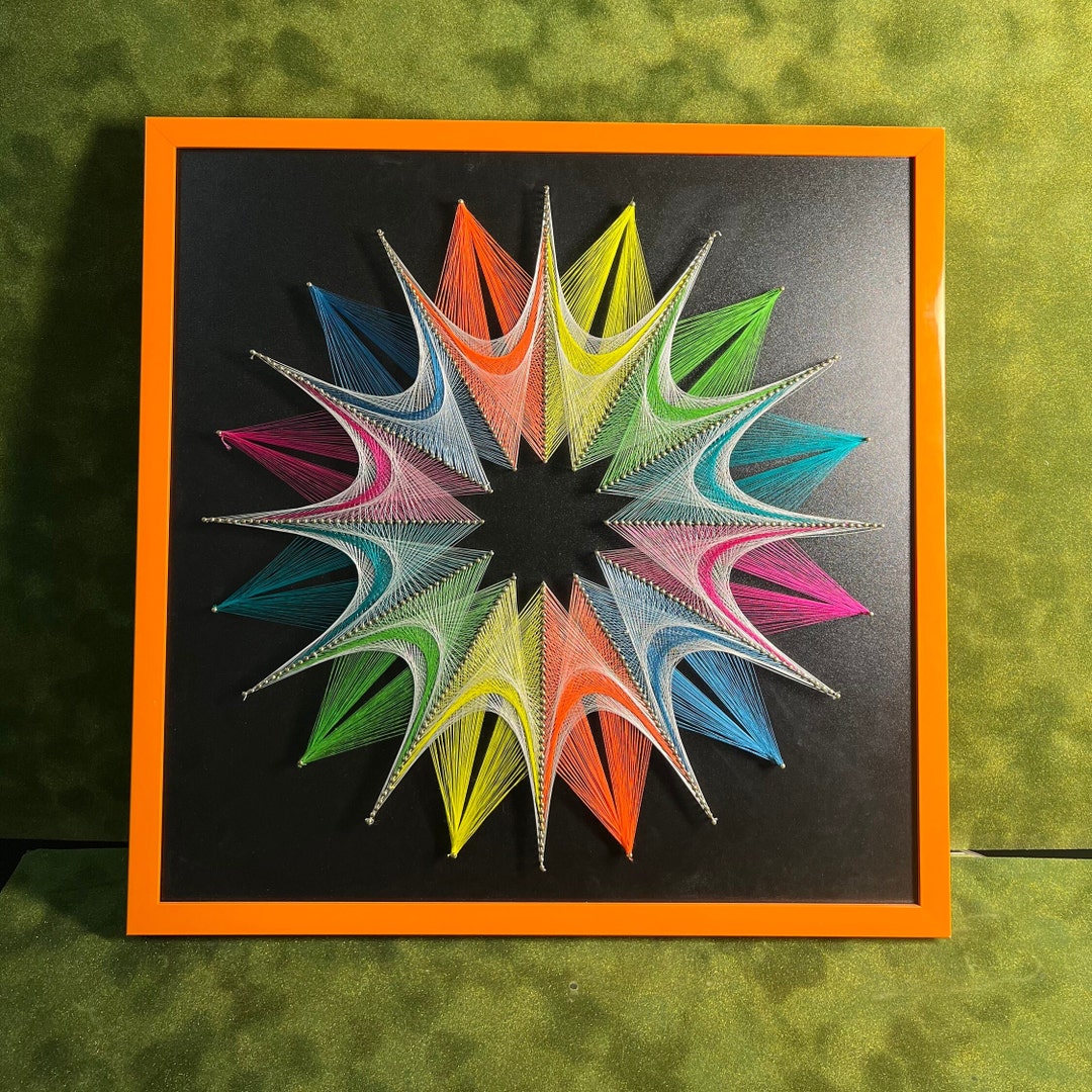 String Art Kit DIY String Art Craft Kit Mandala String Art Thread Art ...