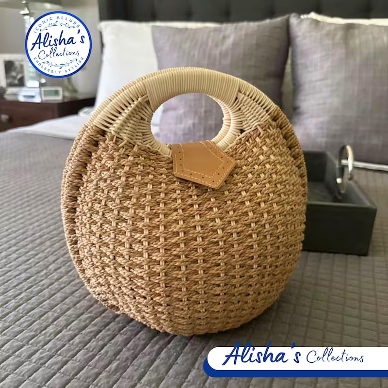 Designer Wicker Handbag - Etsy