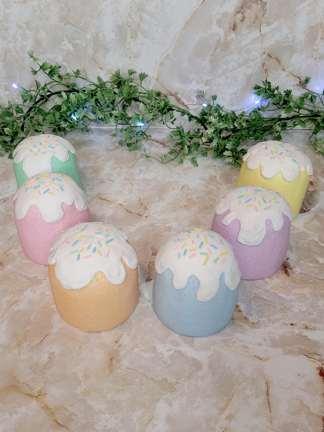 Fake Oversized Pastel Gumdrops - Hand Sculpted Whimsical Christmas ...