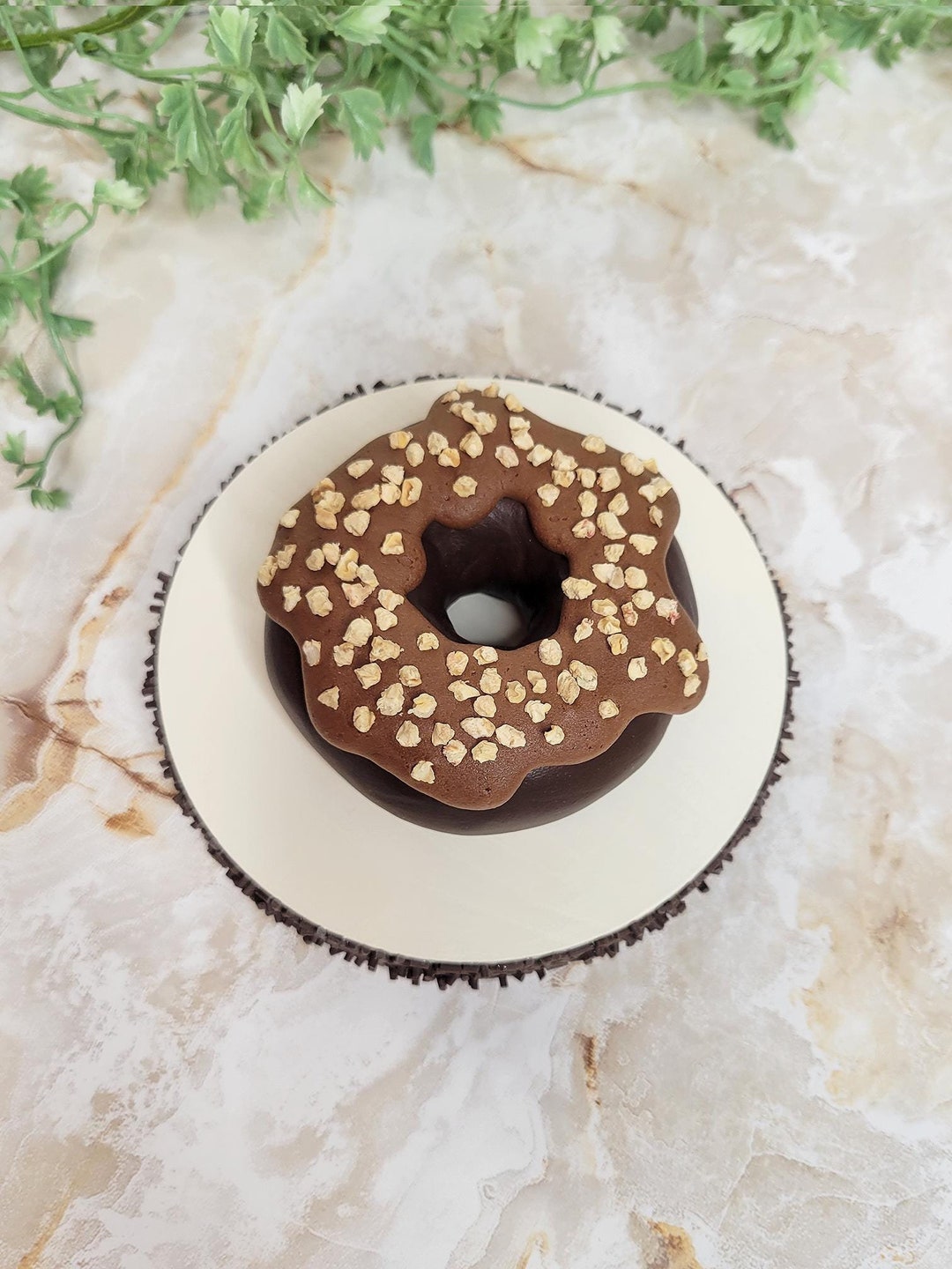 Fake Chocolate Donut Wall Hanging Topped With Chocolate Icing, Fake ...