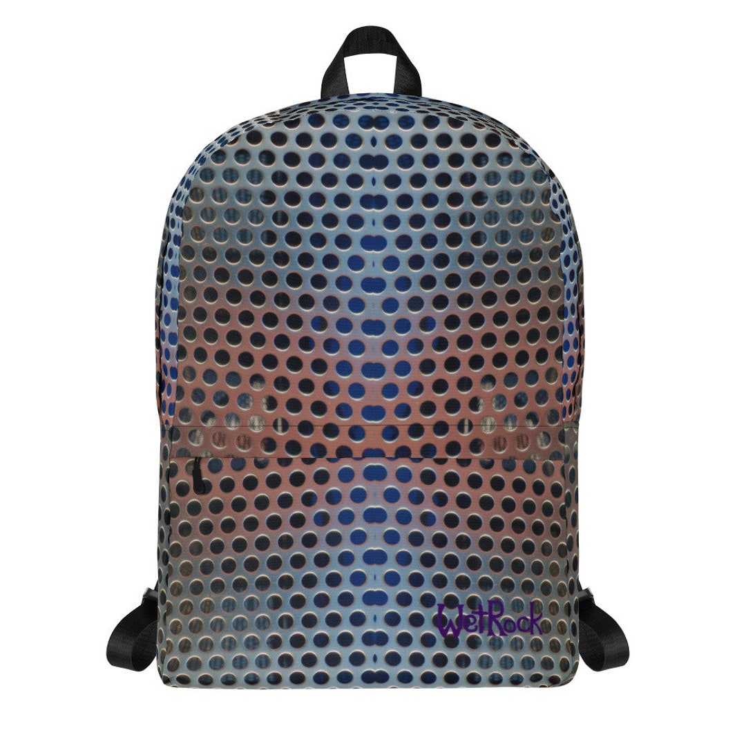3-D Multi-pocket Backpack, "holey Steel” Design, Bag Satchel Pack ...