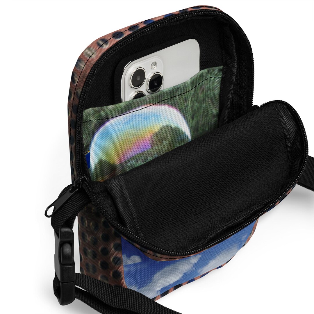 Combo- Big Bubbler and Wet Rock Logos Small Unisex Crossbody Bag/pack ...