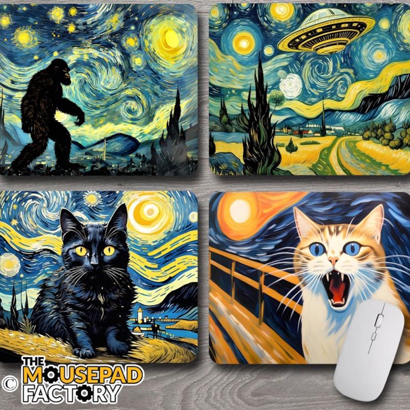 Alien Cat Mouse Pad - Etsy