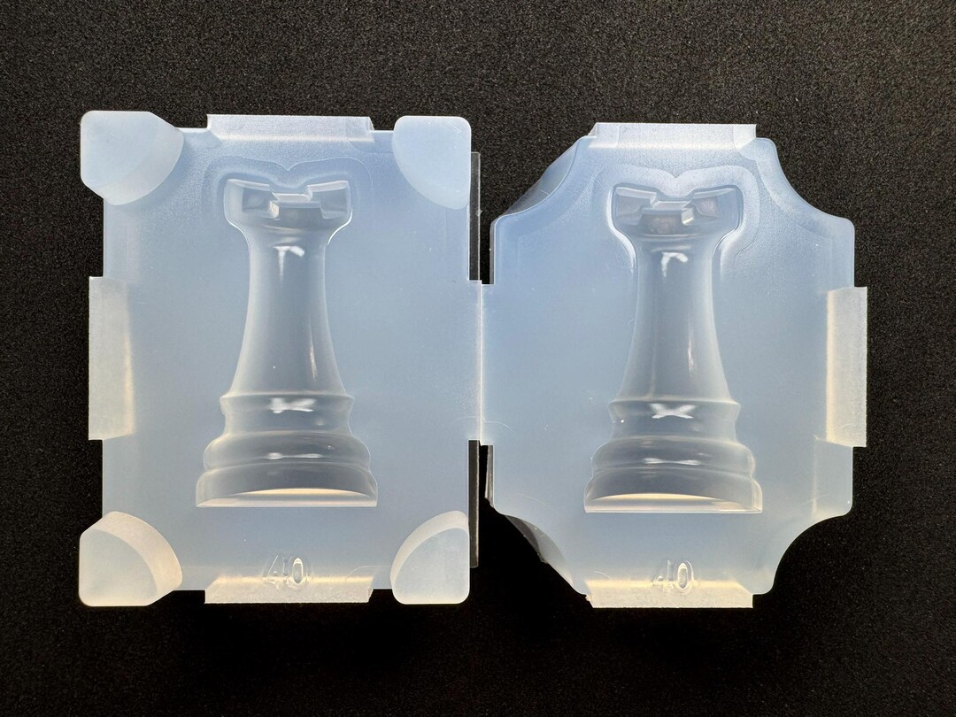 50mm Rook Chess Piece Mold / Rook Chess Piece Mold / for UV Resin Use ...