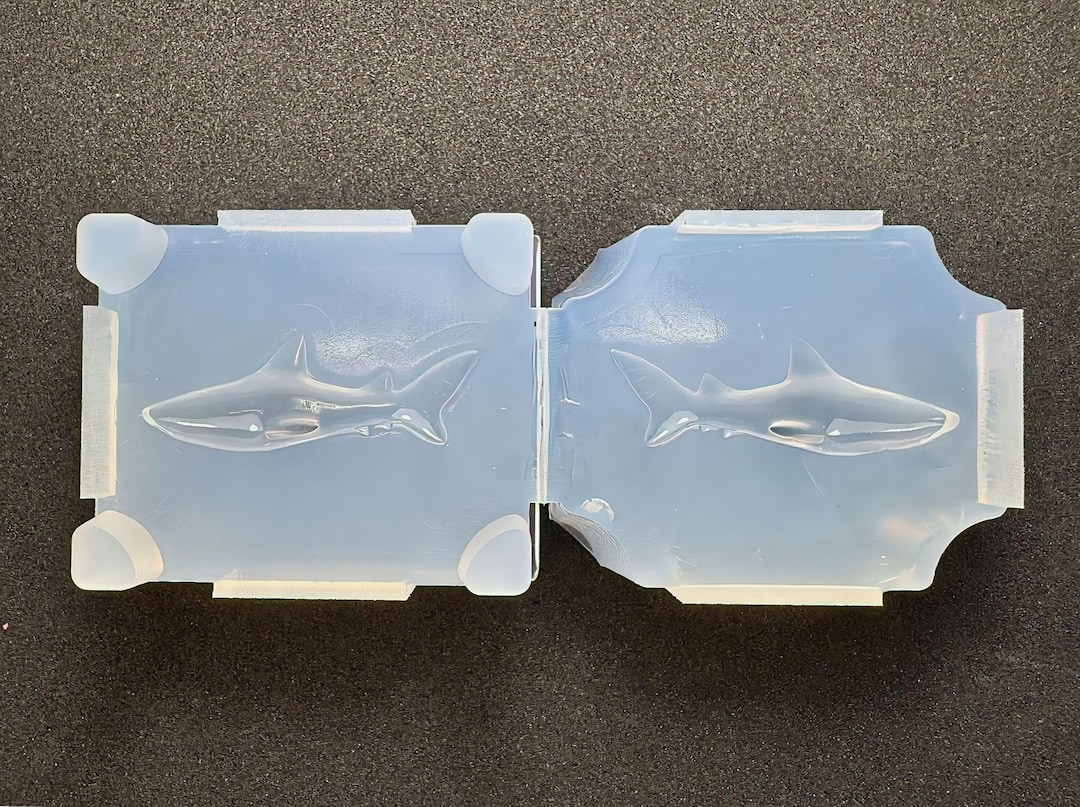 35mm Shark Mold / 3D Shark Resin Mold / for UV Resin Use / Industrial ...