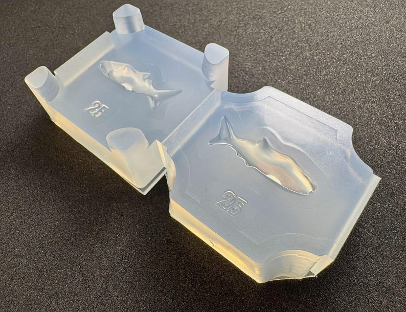 35mm Whale Shark Mold / 3D Whale Shark Resin Mold / for UV Resin Use ...