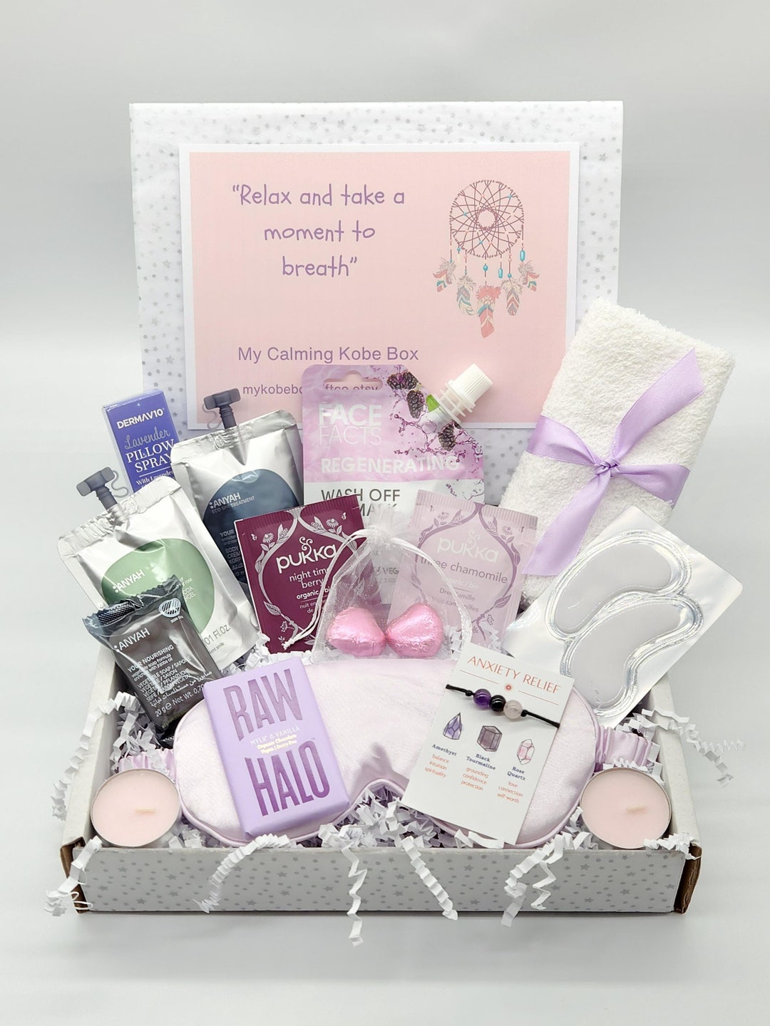 Sleepy Dreams Anxiety Gift Box, Spa Self-care, Giftbox, Pamper Hamper ...