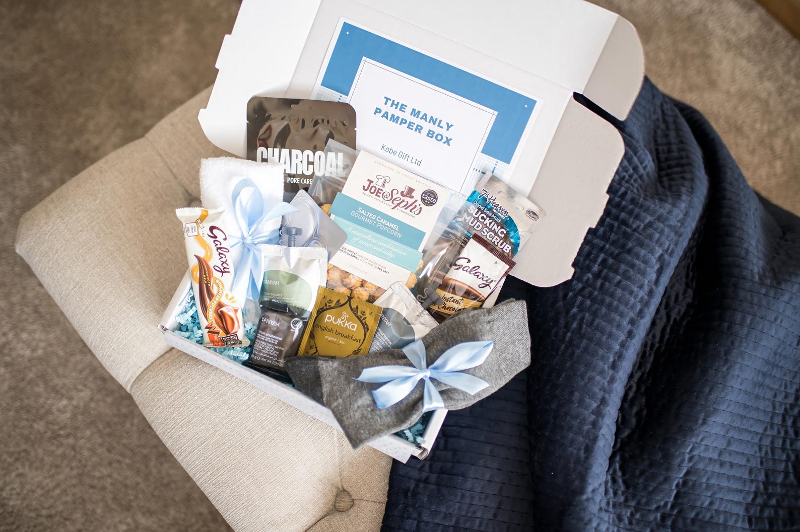 MEN'S CARE PACKAGE | Pamper Gift Box Man, Get Well Soon, Spa Box Man ...