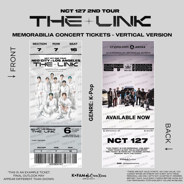 Kpop Ticket - Etsy