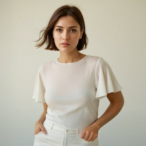 Flared Sleeve Sewing Pattern | Flutter Ruffle Sleeve Pattern | Add on ...