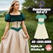 Renaissance Skirt Corset Shirt Sewing Pattern Set, Medieval Outfit ...