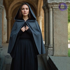 Hooded Cloak Sewing Pattern, Medieval Fantasy Women Cape PDF Pattern - Etsy