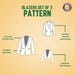 Women Blazer Sewing Pattern Set of 3 Classic Cropped Jacket Tutorial XS ...