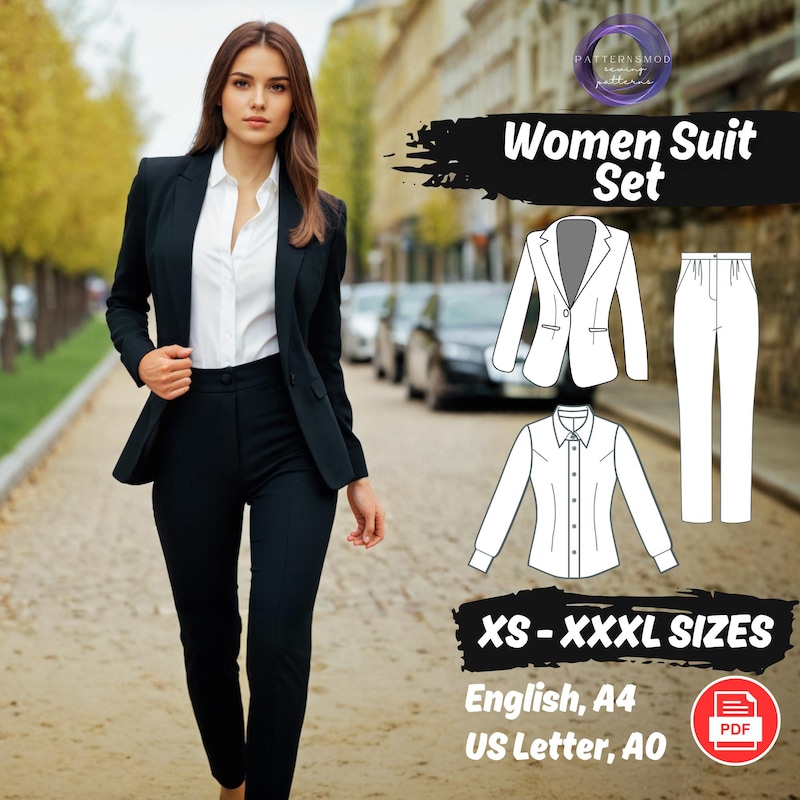 Womens Suit Pattern - Etsy