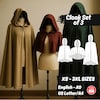 Cloak Sewing Pattern Will, Cloak With Hood Pattern PDF Medieval Magical ...