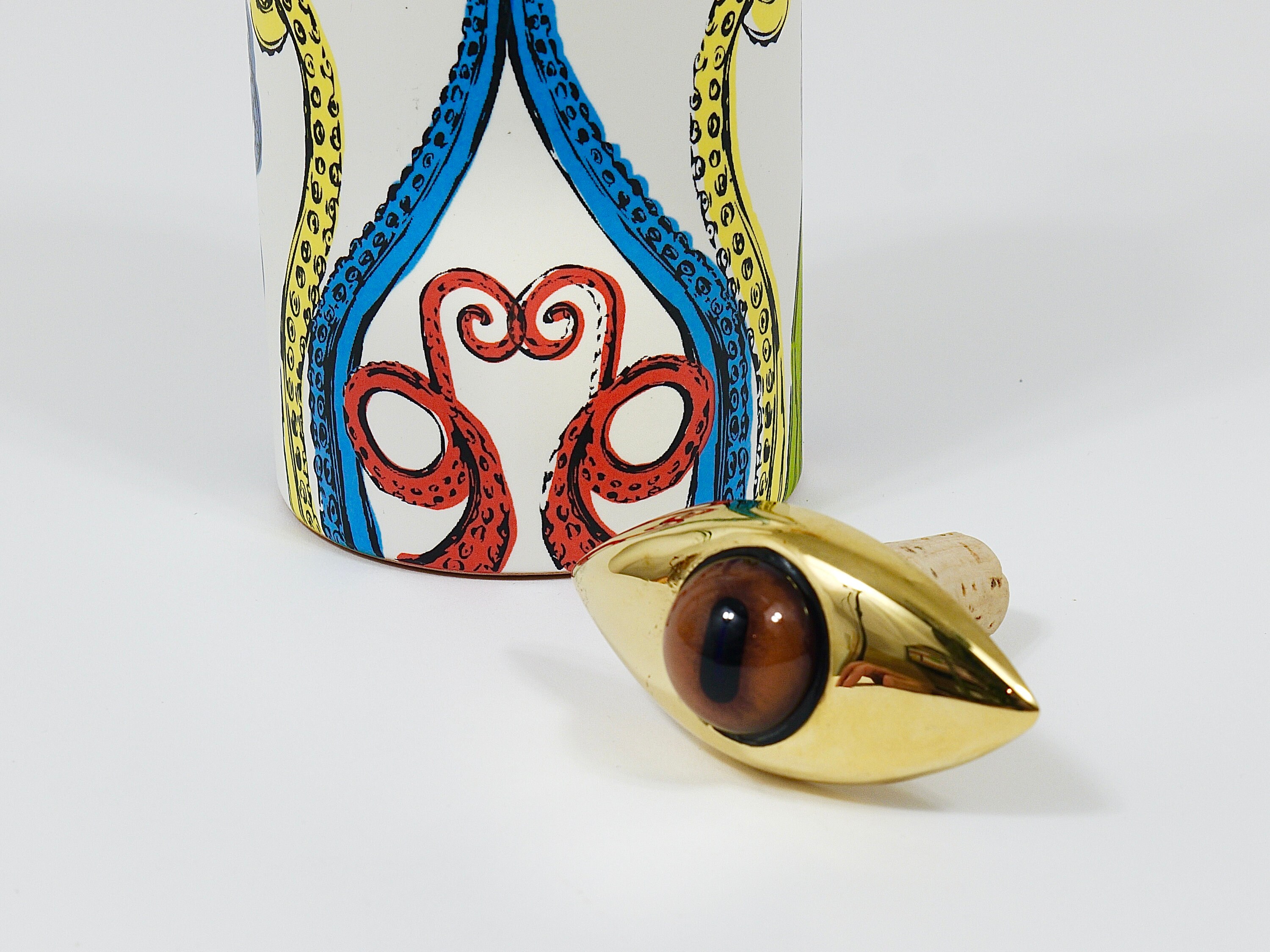 Iconic Carl Auböck Handcrafted Eye Bottle Stopper #4538, Cork, Brass ...