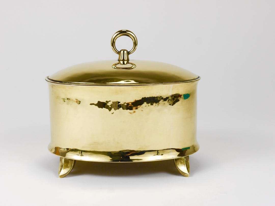 Otto Prutscher Art Nouveau Brass Box Bowl With Lid by Melzer & Neuhardt ...